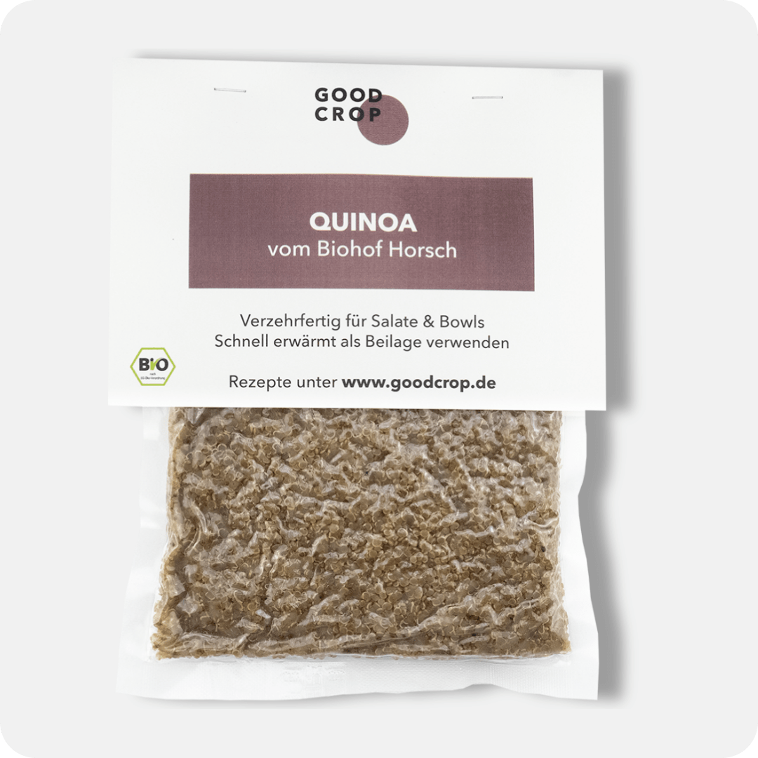 Verzehrfertiger Bio-Quinoa aus Deutschland – Good Crop